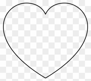Heart By @agone, A Heart Outline - A4 Love Heart Template - Free ...