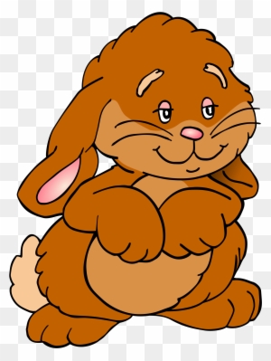 Big Image - Easter Bunny Brown Clipart - Free Transparent PNG Clipart ...