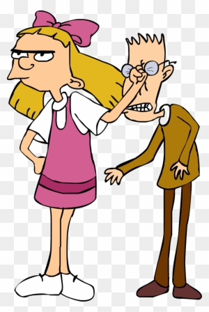 Helga Punching Brainy - Hey Arnold Transparent Helga - Full Size PNG ...