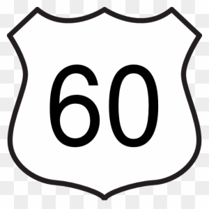 Highway 60 Clip Art At Clker Com Vector Clip Art Online, - Number 60 ...