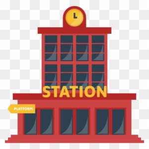Train Depot Clipart