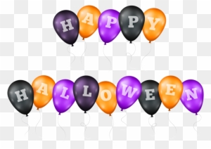 Happy Halloween Balloons Transparent Png Clip Art Image - Halloween ...