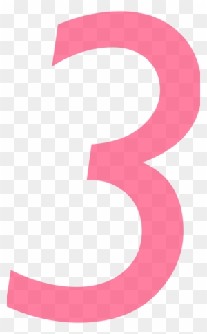 Total Shaper - Pink Number 3 Clipart - Free Transparent PNG Clipart ...
