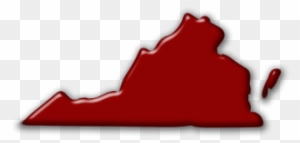034095 Simple Red Glossy Icon Culture State Virginia - Virginia ...