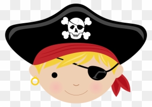 Pirate Melamine Plate - Child Pirate Face Clip Art - Free Transparent ...