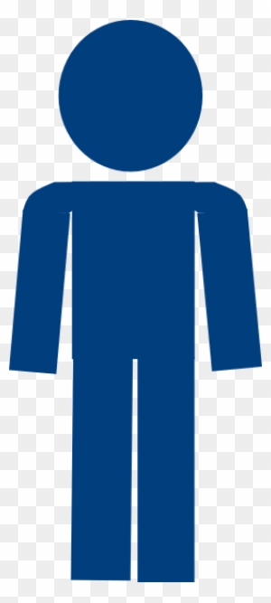 Man Sign Blue No Looking Svg Clip Arts 264 X 587 Px - Man Sign Blue No ...