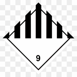 Class 9 Dangerous Goods Label - Free Transparent PNG Clipart Images ...