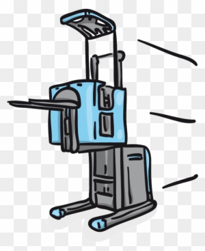 Nissan Forklift Picker Truck - Blue Forklift Logo - Free Transparent ...