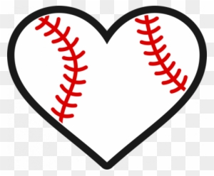 Softball Heart - Baseball Softball Heart Clipart - Free Transparent PNG ...
