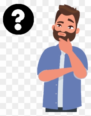 Person Thinking With Question Mark Free Clipart - Stick Man Thinking ...
