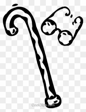 Walking Cane Royalty Free Vector Clip Art Illustration - Illustration ...