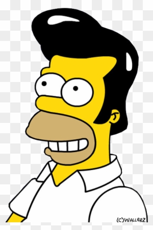 Homer Simpson With Elvis Presley's Hair By Darthraner83 - Homer Simpson ...