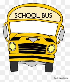 School Bus Front Clip Art - Front Of A School Bus - Free Transparent ...