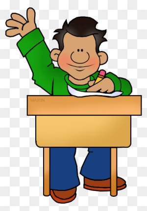 Clean Student Desk Clipart