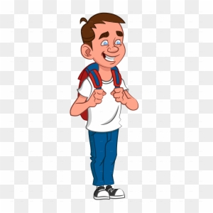 Boy Clipart School Student - Cartoon School Boy - Free Transparent PNG ...