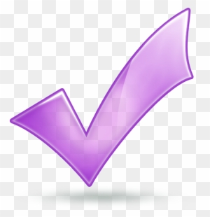 Purple Check Mark Icon - Purple Check Mark - Free Transparent PNG ...