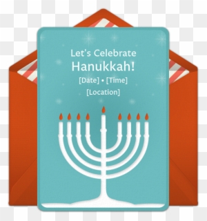 Free Chanukah Invitations And Menorah - Free Chanukah Invitations And ...