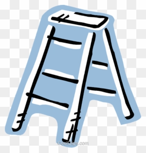 Step Ladder Royalty Free Vector Clip Art Illustration - Step Ladder ...