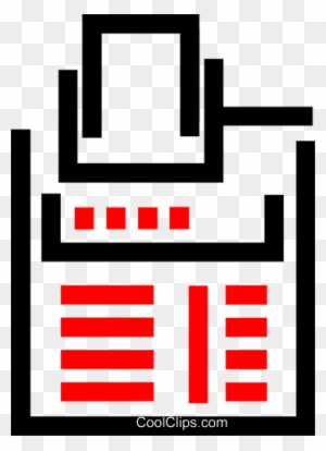 Adding Machine Royalty Free Vector Clip Art Illustration - Adding ...