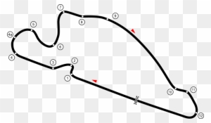 A Track Map Of Portland International Raceways, With - A Track Map Of ...