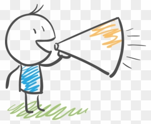 Storytelling - Cartoon With Loud Hailer - Free Transparent PNG Clipart ...
