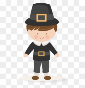 Pilgrim Boy - Thanksgiving Pilgrim Clip Art - Free Transparent PNG ...
