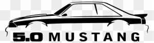 1987-93 Ford Mustang Fox Body - Fox Body Mustang Outline - Free ...
