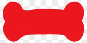 Red Dog Bone Background