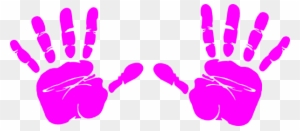 Handprint Border Clip Art Free - Hand Print Clipart - Free Transparent ...