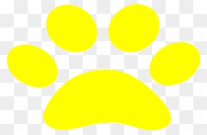 Yellow Paw Print Clip Art At Clker Vector Clip Art - Yellow Paw Patrol ...