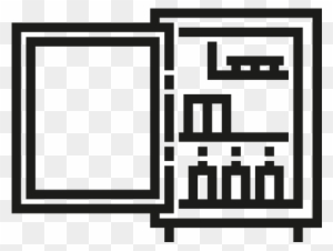 Vector Black And White Download Freezer Refrigerator - Vector Black And ...