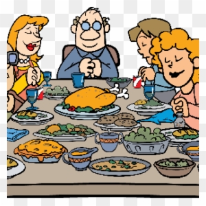 Thanksgiving Dinner Table Clip Art