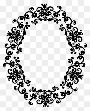 Fancy Oval Frame Outline