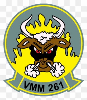 Usmc Vmm-261 Raging Bulls Sticker - Emblem - Free Transparent PNG ...