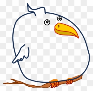Fat Bird Black White Line Art 999px 82 - Fat Bird Png - Free ...