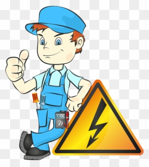 Electrical Safety Checks - Electrician Cartoon - Free Transparent PNG ...