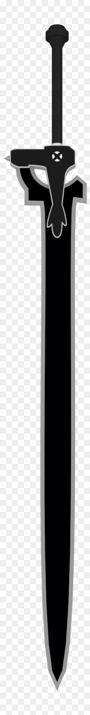 Clip Art Black And White Stock Kirito Transparent Elucidator - Clip Art ...