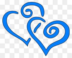 How To Set Use Blue Double Heart Svg Vector - How To Set Use Blue ...