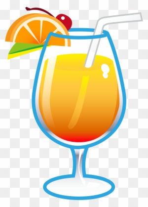 Tropical Drink Clip Art Library - Cocktail Emoji - Free Transparent PNG ...
