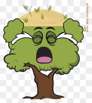 Tree Topping - Cartoon Trees With Sad Faces - Free Transparent PNG ...