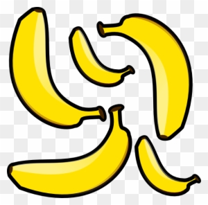 Banana Clipart Saging - Line Art - Free Transparent PNG Clipart Images ...