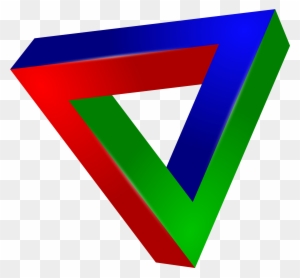 Triangle Clip Art - Triangle Optical Illusion Color - Free Transparent ...