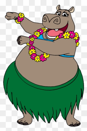 Hula Gloria By Lionkingrulez - Funny Hippo Cartoon - Free Transparent ...