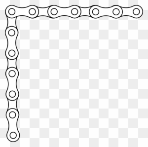 Chain Link Border Clipart - Bike Chain Link Drawing - Free Transparent ...