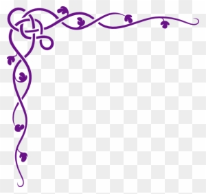Free Lavender Clipart - Corner Designs For Pages - Free Transparent PNG ...