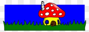 Free Vector Mushroom Home Clip Art - Smurfs House Vector Ai - Free ...