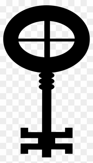 Key Design With Gross Oval And A Thin Cross Inside - Key Design With ...