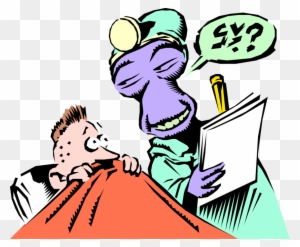 Alien Doctor Prescribes Vector Image Illustration Of - Alien Doctor ...