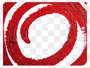 Smudged Spiral Red Lipstick On White Background - Smudged Spiral Red ...