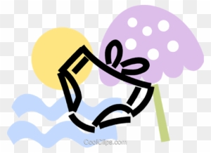 Bathing Suit With Beach Umbrella Royalty Free Vector - Bathing Suit ...